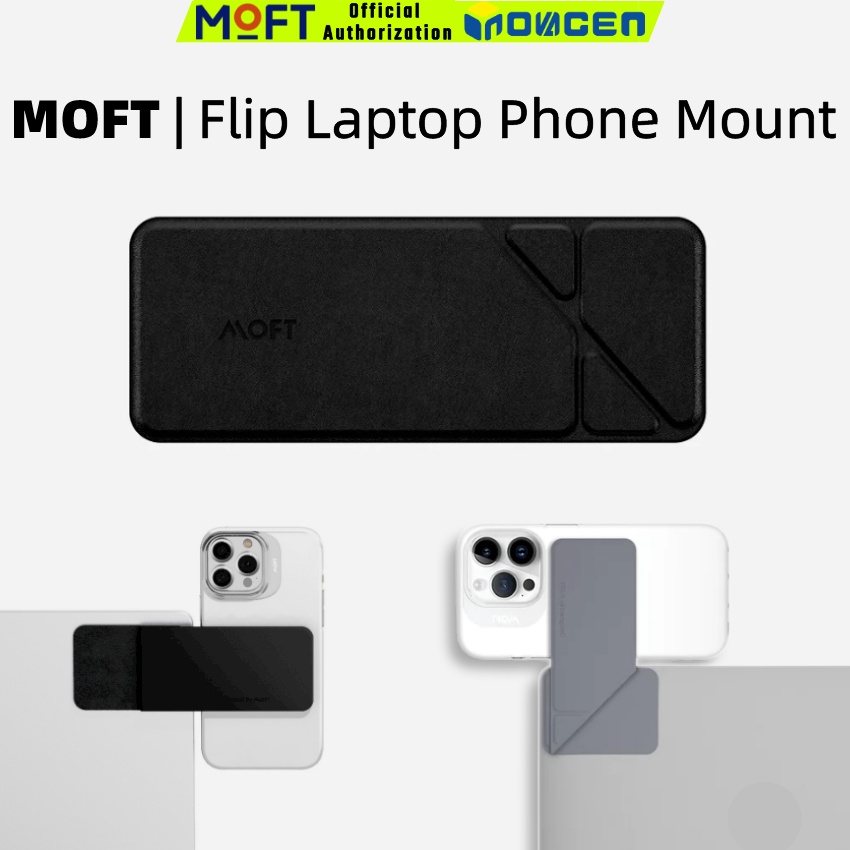 INOVAGEN Moft Flip Laptop Phone Mount Holder Foldaway Top Side Portable ...