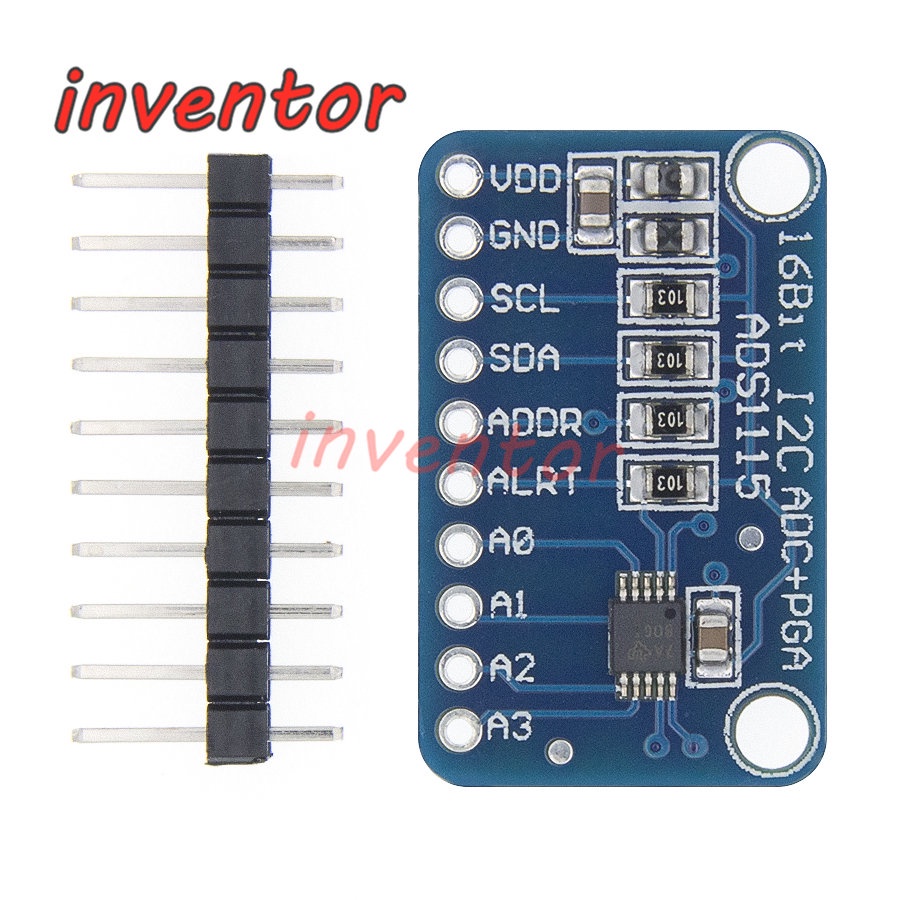 16 Bit I2C ADS1115 Module ADC 4 Channel with Pro Gain Amplifier RPi | Shopee Philippines