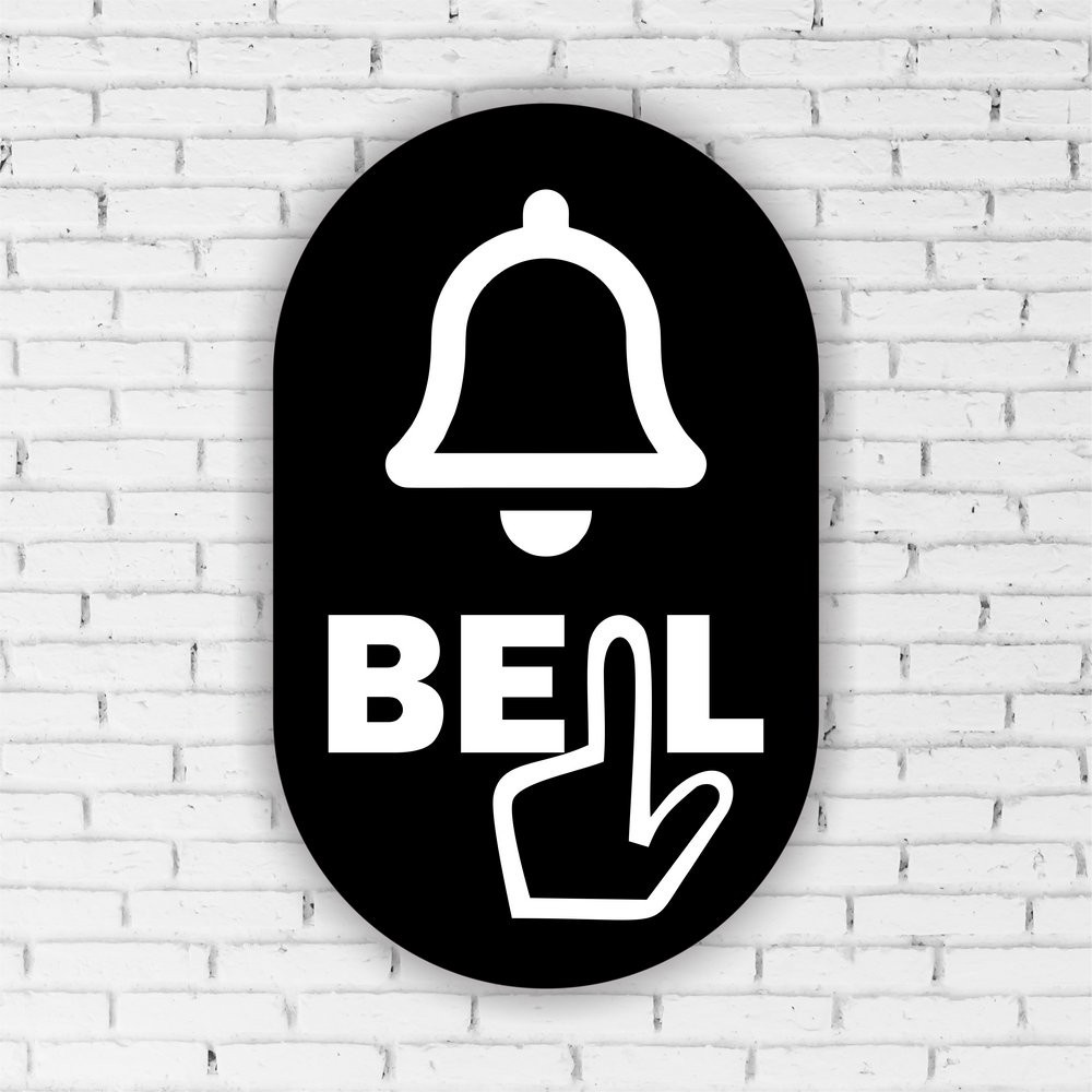 Two LAYER SOLID ACRYLIC BELL BUILDING SIGN BOARD WITH 2MM THICK AND ...