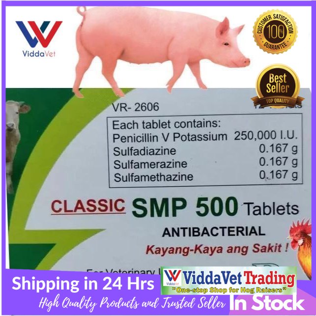 SMP 500 Anti bac terial (12 tablets x 1 Box) sold per box Swine, sheep ...