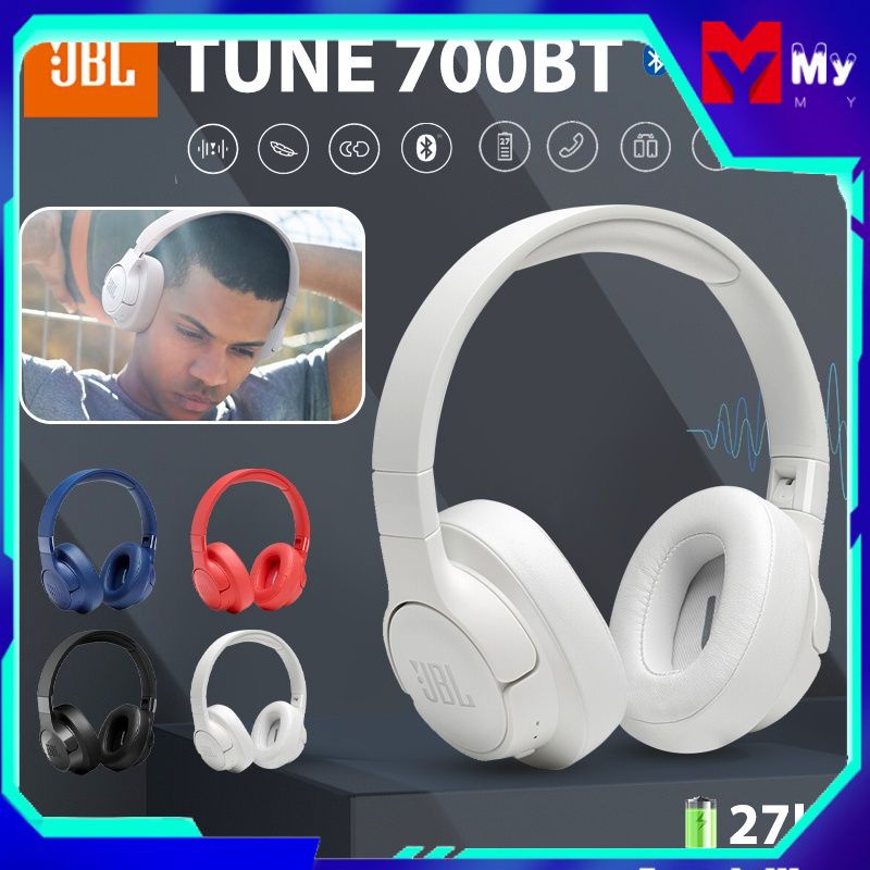 JBL TUNE 700BT T700 Wireless Bluetooth Headphones Pure Bass Gaming ...