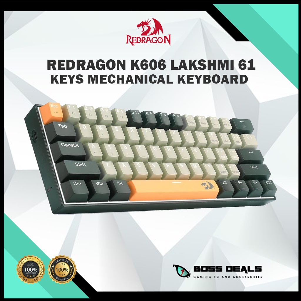 REDRAGON LAKSHMI K606 MECHANICAL GAMING KEYBOARD | Shopee Philippines