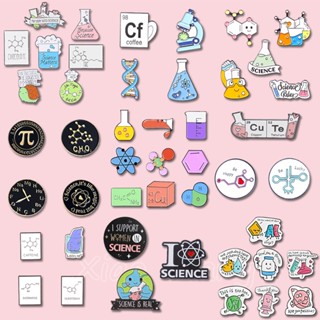 100 Styles Academic Chemistry Enamel Pins Chemical Test Tube Molecule ...