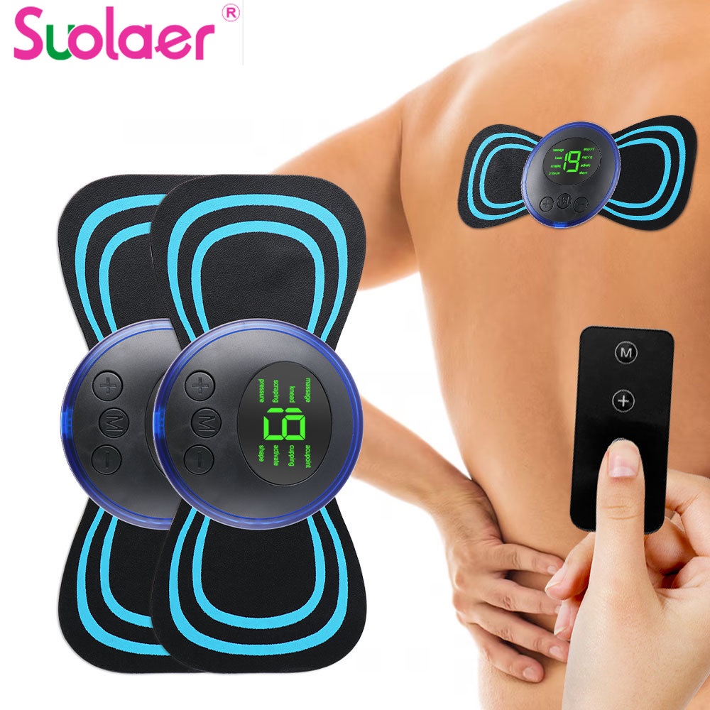 Suolaer EMS Neck Stretcher Electric Massager Cervical Massage Patch ...