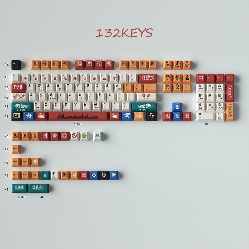 GMK First Love Keycap Set 132Keys Cherry Profile Compatible Gateron ...