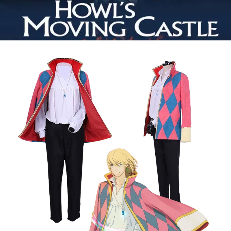 Anime Movie Howl's Moving Castle Howl Cosplay Costume Howl's Moving ...