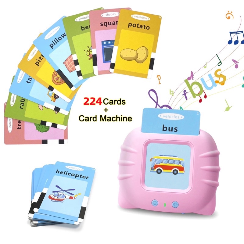 Early Education Portable Speech Learning English Card Machine Children ...