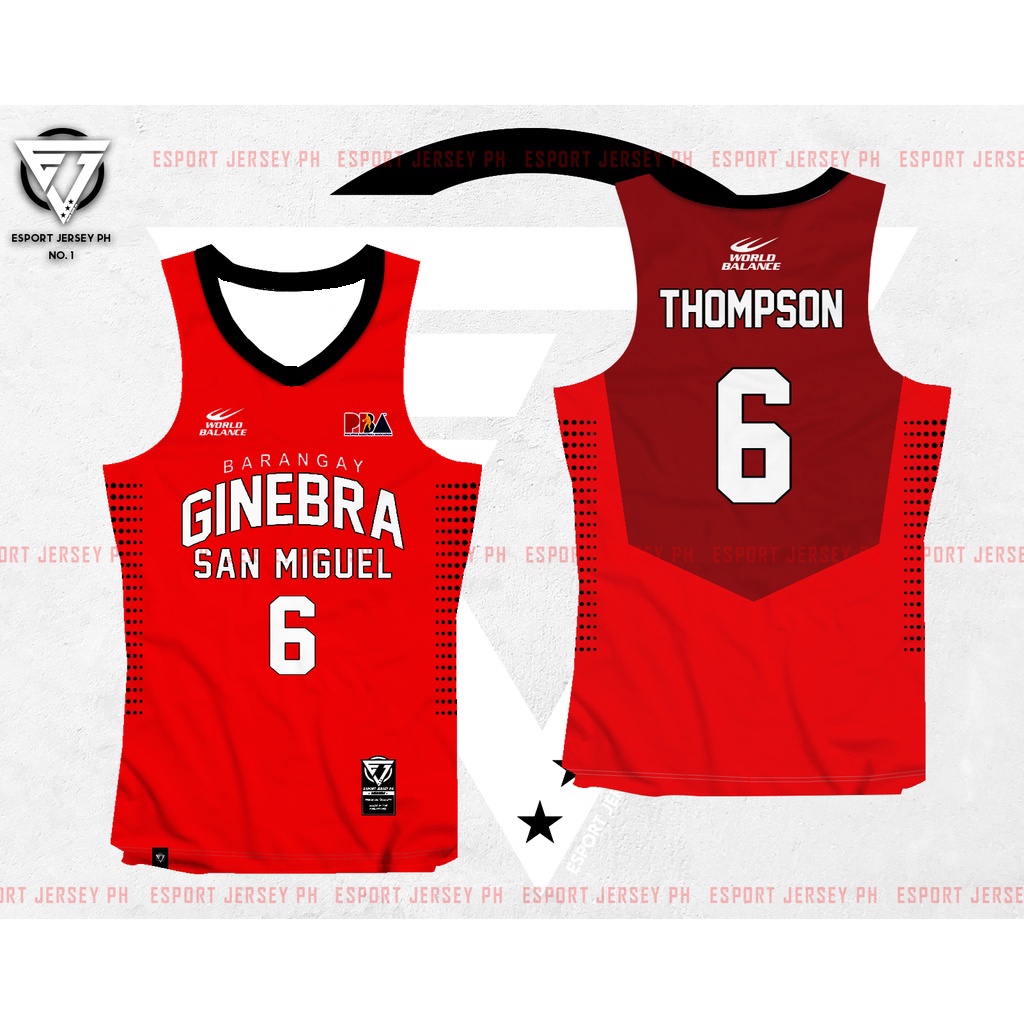 hot sale BRGY. GINEBRA THOMPSON (ORIGINAL OFFICIAL PBA JERSEY) FREE ...