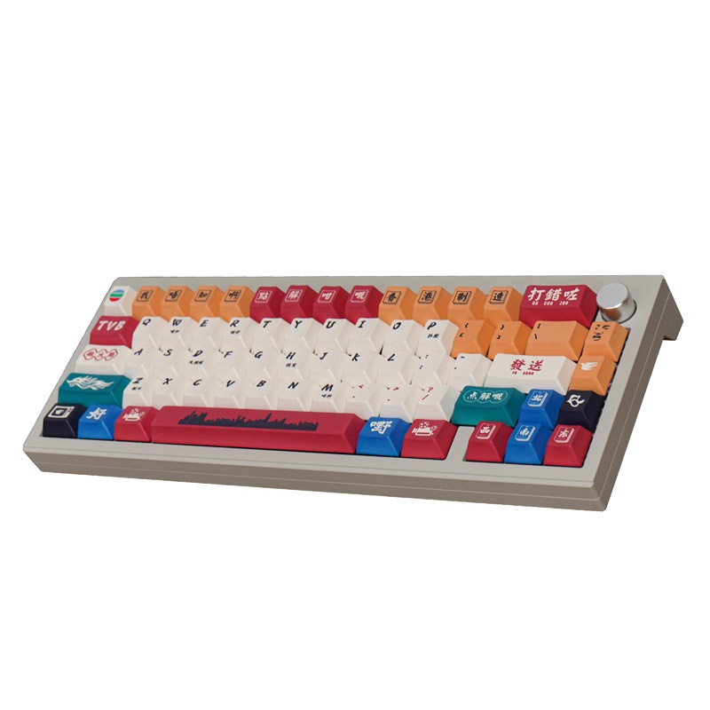 GMK Retro Keycaps Hong Kong style Cherry Profile MX PBT DYE-SUB Keycaps ...