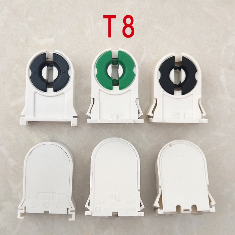 10pcs T8/G13 Fluorescent Lamp Holder Heat-Resistant Lamp Holder Light ...