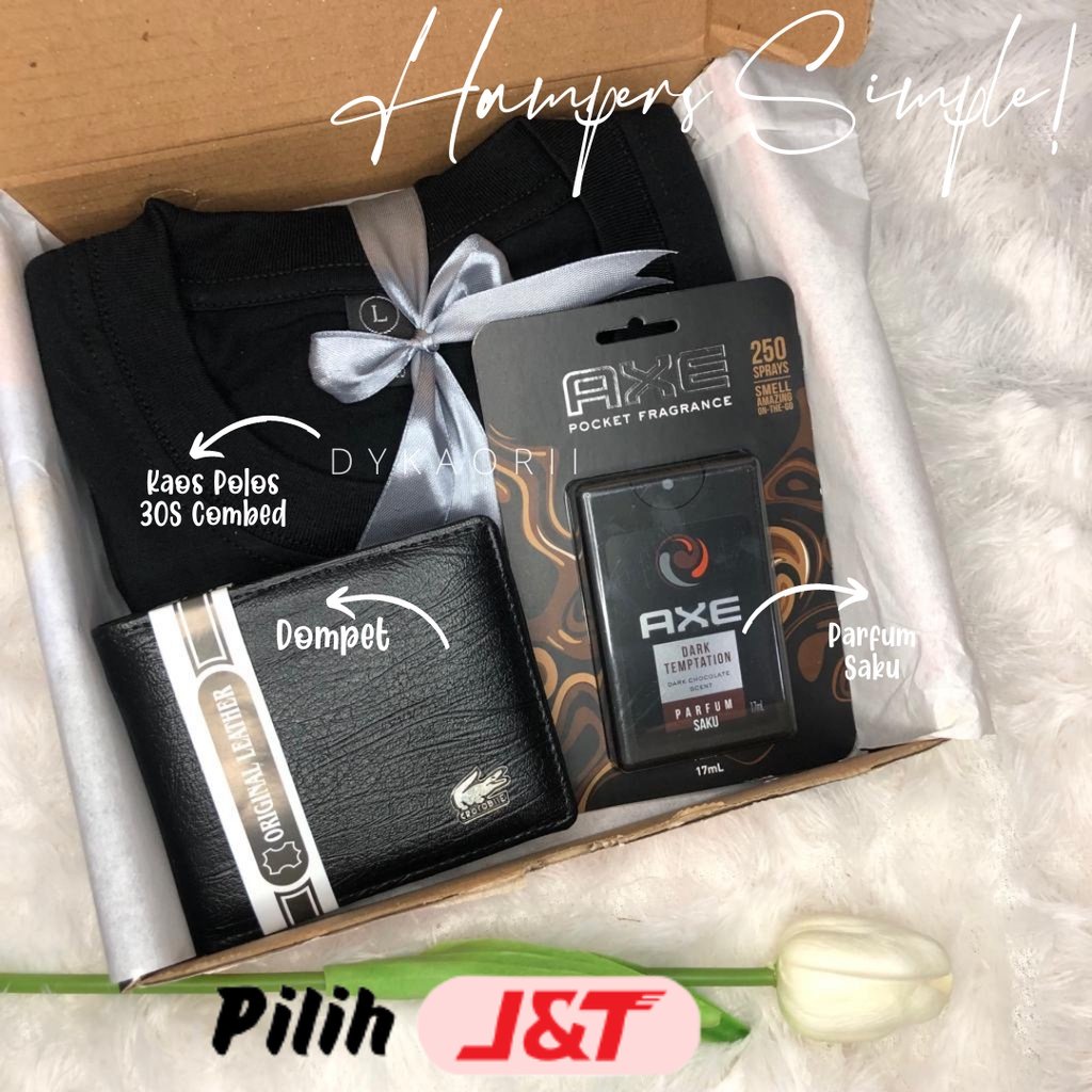 Premium SIMPLE SIMPLE MEN GIFT BOX/ MEN'S HAMPERS AESTETHIC BLACK ...