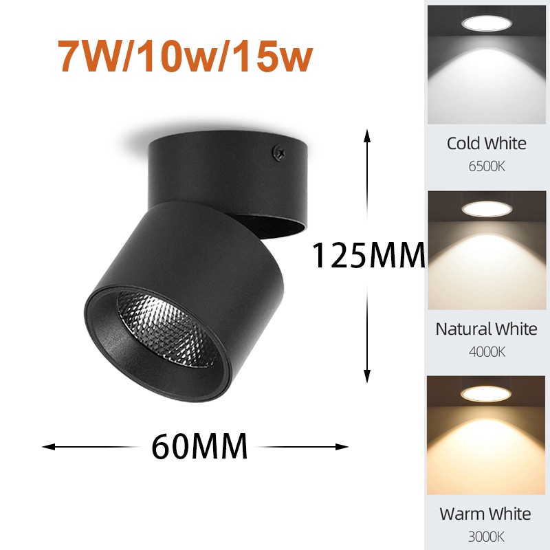 New Style Anti-glare Dimmable Surface Mounted Rotating LED Downlight ...