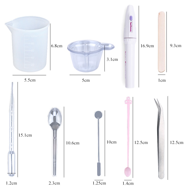 Epoxy Resin Tools Set Resin Mold Tools Kit Workbenches Plastic Beaker ...