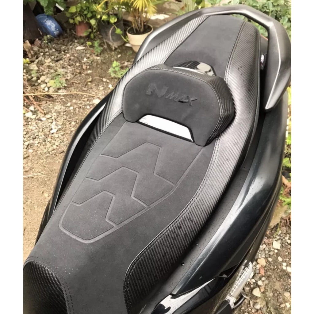 Yamaha Nmax V1 V2 / Aerox V1 V2 Camel Back Seat Suede and Leather BLACK CARBON | Shopee Philippines