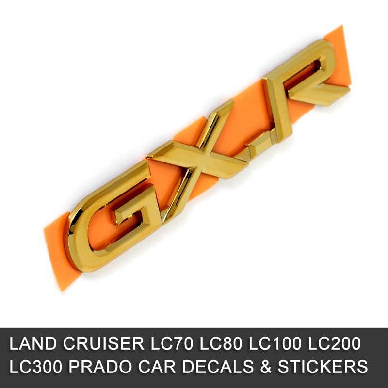 1pcs ABS Gold GXR Logo Car Emblem Auto Decorative Badge Sticker Decal ...