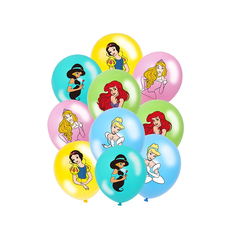 20pcs Princess Theme Fairy Tale Princess Balloon Baby Birthday Party ...
