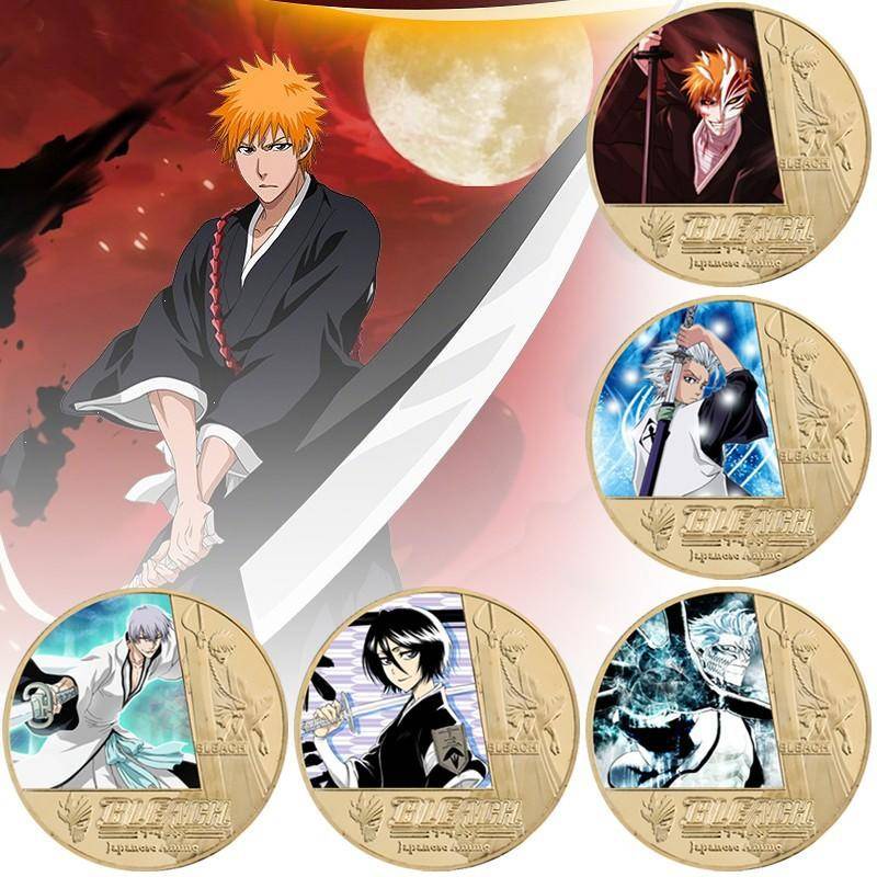 Anime BLEACH Craft gifts gold plated Coins Decorative gifts Thin ...