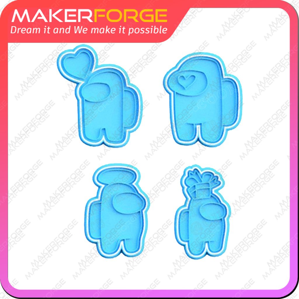 Among Us 3 Cutter Fondant Cutter Clay Cutter Cookie | Sus | Impostor ...