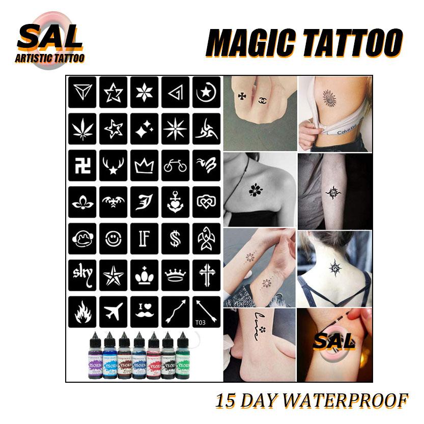 【tattoo】 tatoo sticker water proof women 30 days ink last 15 days ...