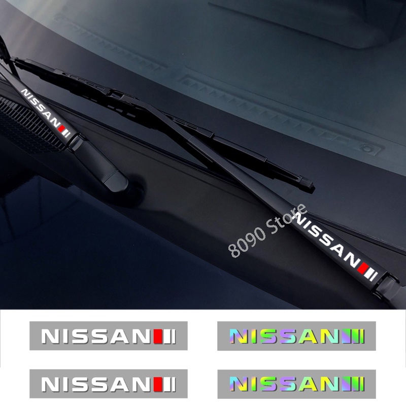 2pcs/set Modified PVC Car Wiper Waterproof Emblem Sticker Auto Wiper ...