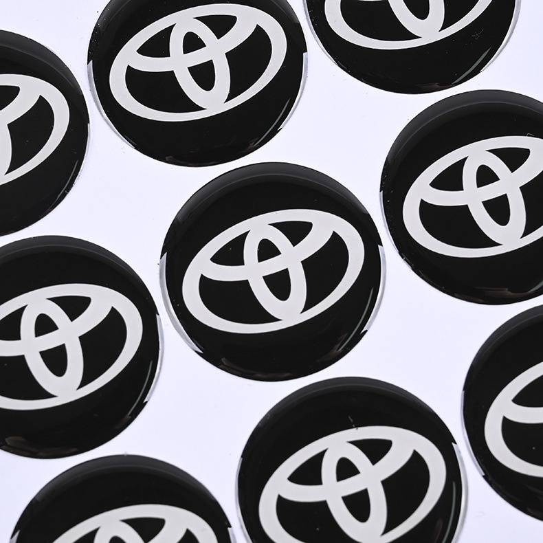 Car PVC Key Sticker 1.5cm Crystal Drop Glue Logo Sticker Car Logo ...