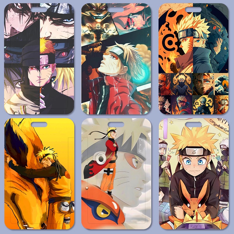 Anime Cartoon Naruto DIY Student School Campus ID Card Hard Cover ...