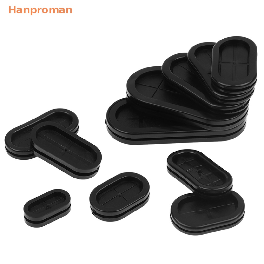 Hanproman> 5Pcs Oval Blanking Grommets Rubber Blind Plug Bung Cable ...