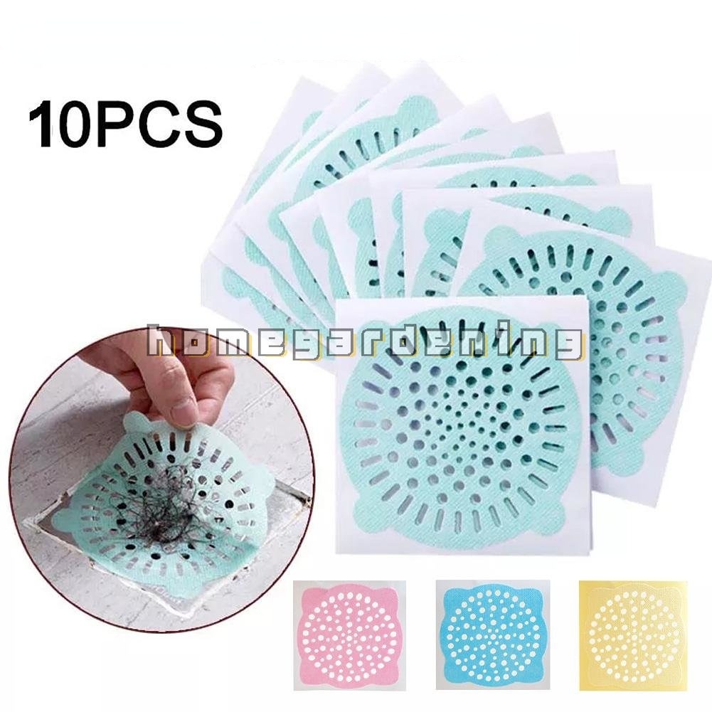 10Pcs Disposable Sink Strainer Stickers Hair Catcher Strainer Filter ...