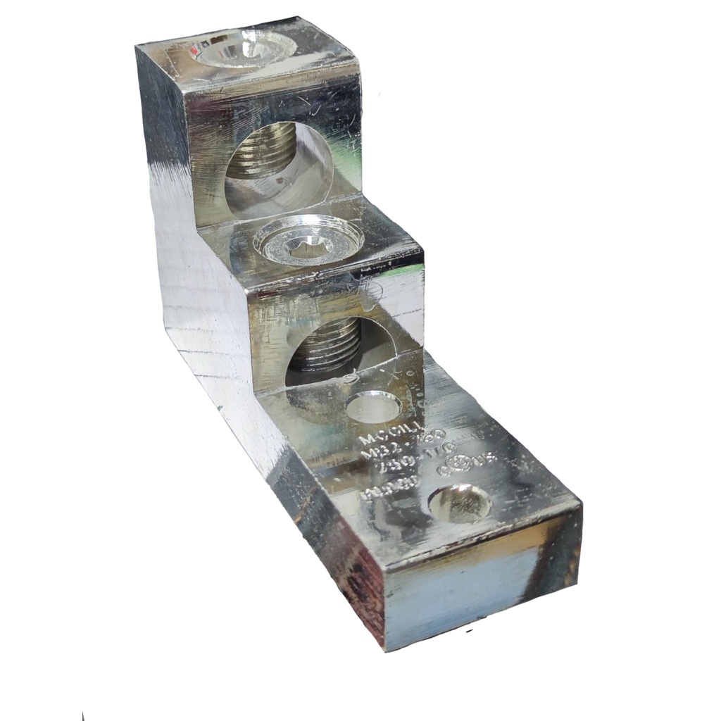 Mechanical Lug 50mm to 380mm ( 750MCM to 1/0) 2 x 750MCM 2 Holes (1cm ...