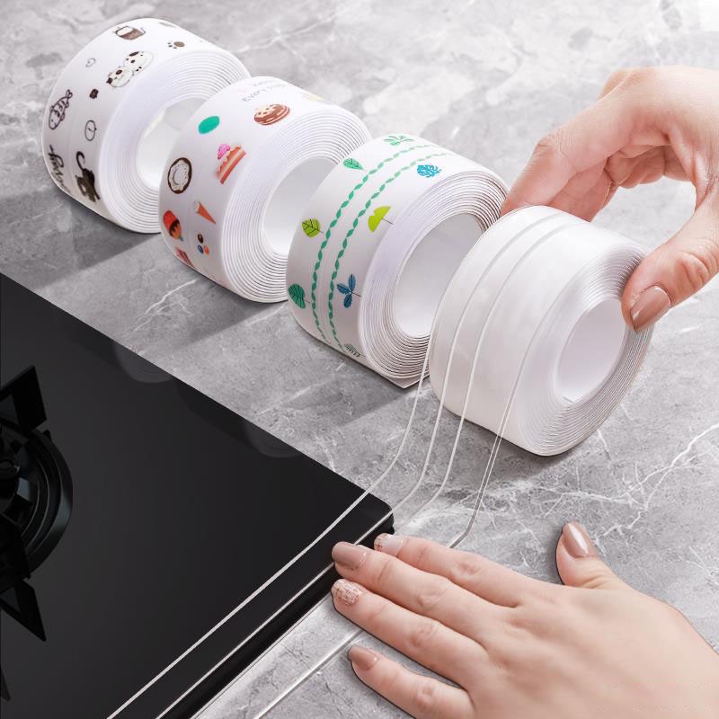 Kitchen Sink Waterproof Sticker Anti-mold PVC Sealing Strip Tape ...