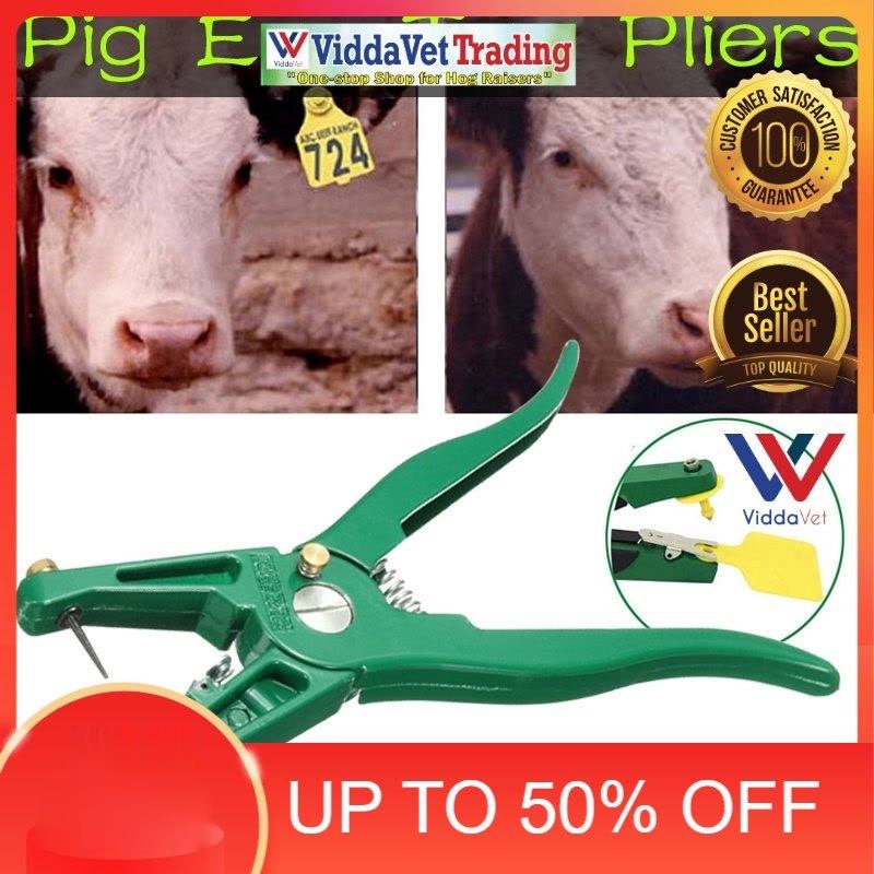 Ear Tag Pliers eartag Applicator With Pins for Goat Cattle Pig Ear ...