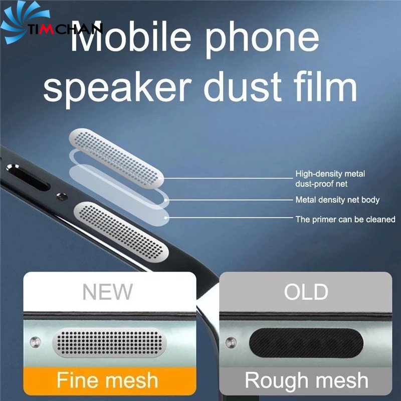 4Pcs/Set Dustproof Net Stickers Phone Speaker Metal Protection Net ...