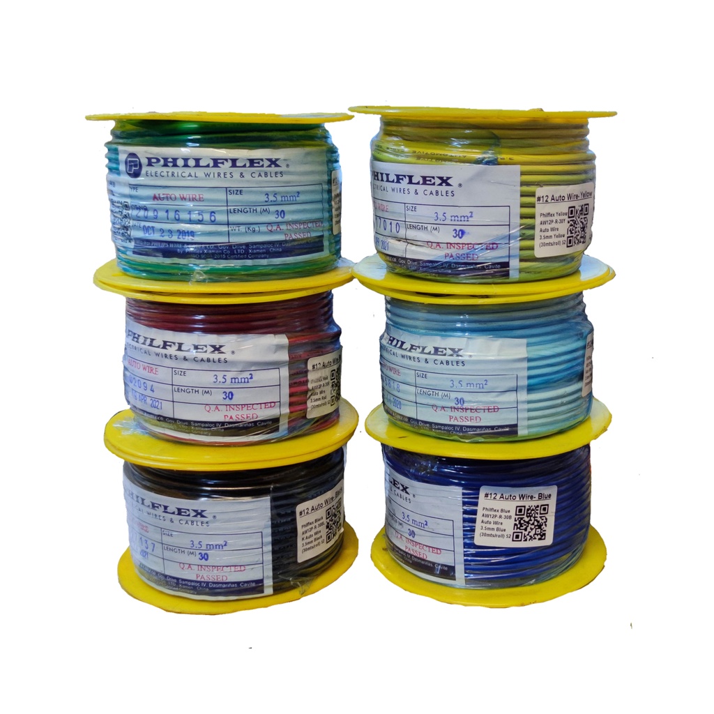 PHILFLEX Autowire AWG 12 (3.5 mm), Automotive Wire (3.5 mm) Auto Wire ...