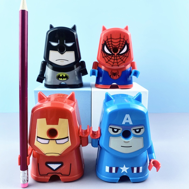 1PCS Cartoon Shaped Pencil Sharpener Cartoon Hero Hand Pencil Sharpener ...