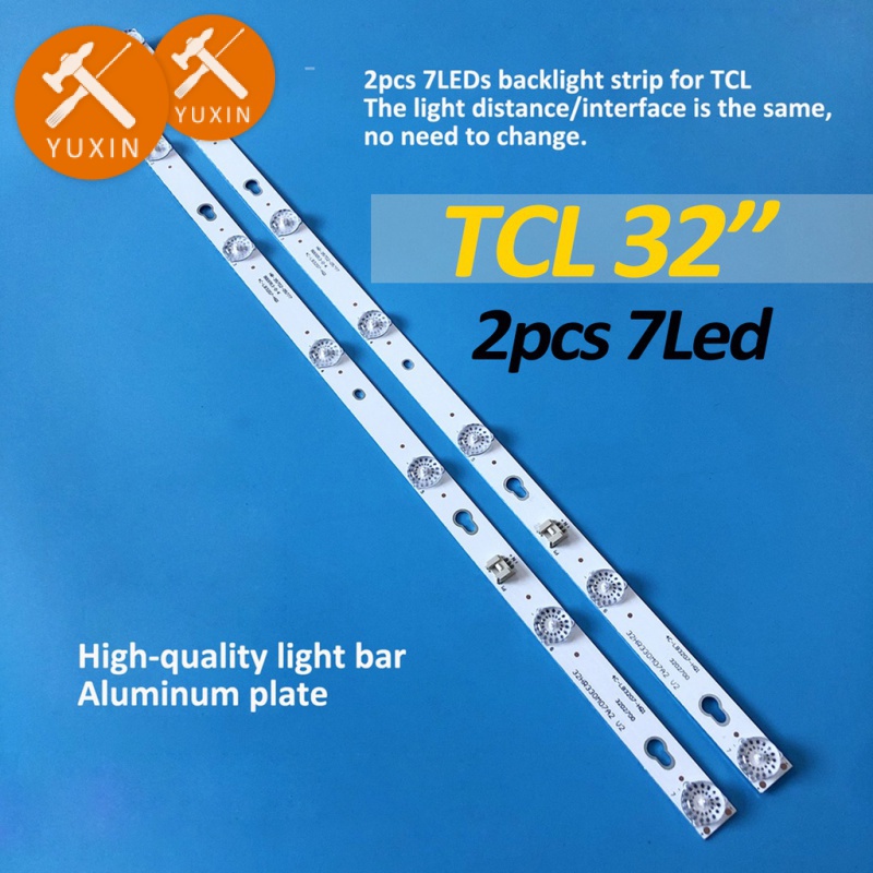 New 2pcs/set for TCL L32F1680B Backlight Strip 32D2700 32HR330M07A2 V2 ...