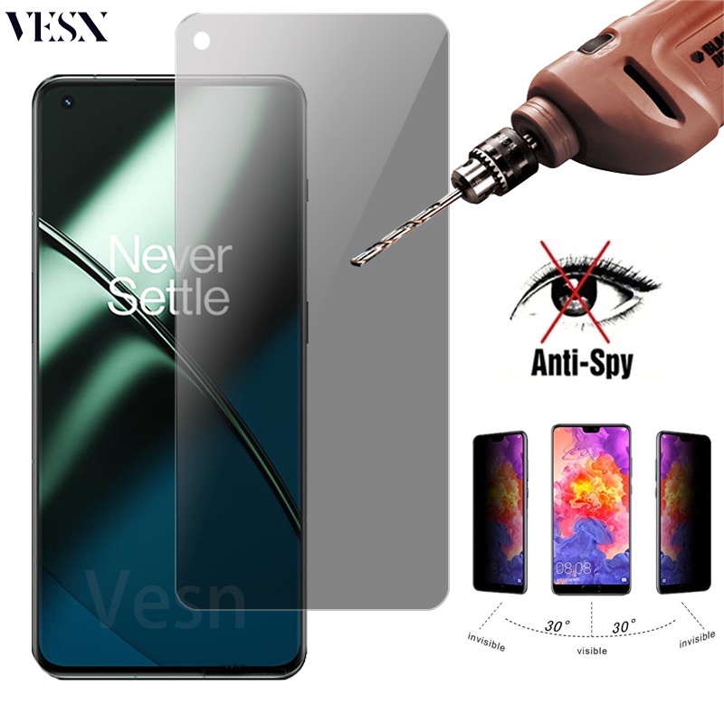 Anti-Spy Privacy Tempered Glass Screen Protector For OnePlus ACE 3V 10T ...