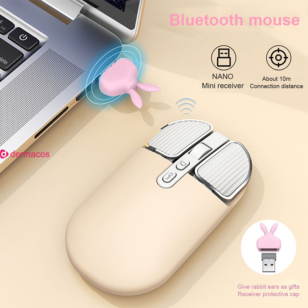 M203 2.4g Wireless Mouse Second Generation Single Mode Mute Cute Powder ...