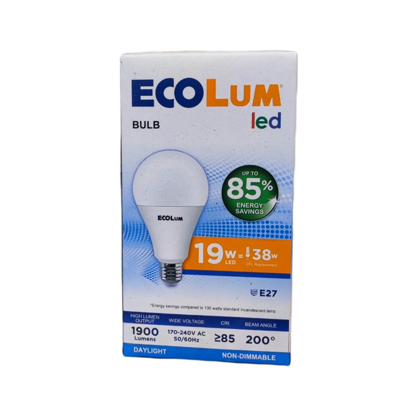 Ecolum 19W LED Bulb 220V E27 Daylight - CBI219DL | Shopee Philippines
