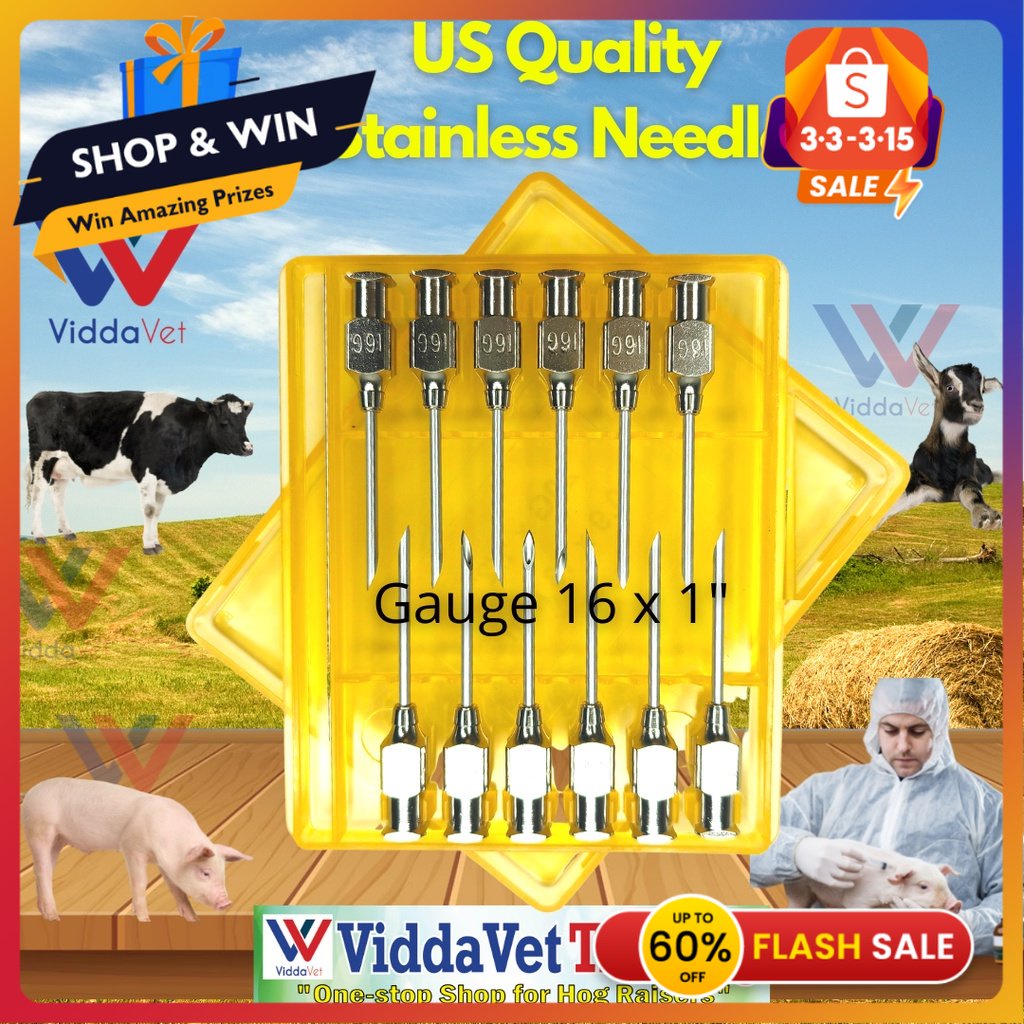 Vidda VetPro 1 dozen US Quality Veterinary Nee dles Hypodermic ...