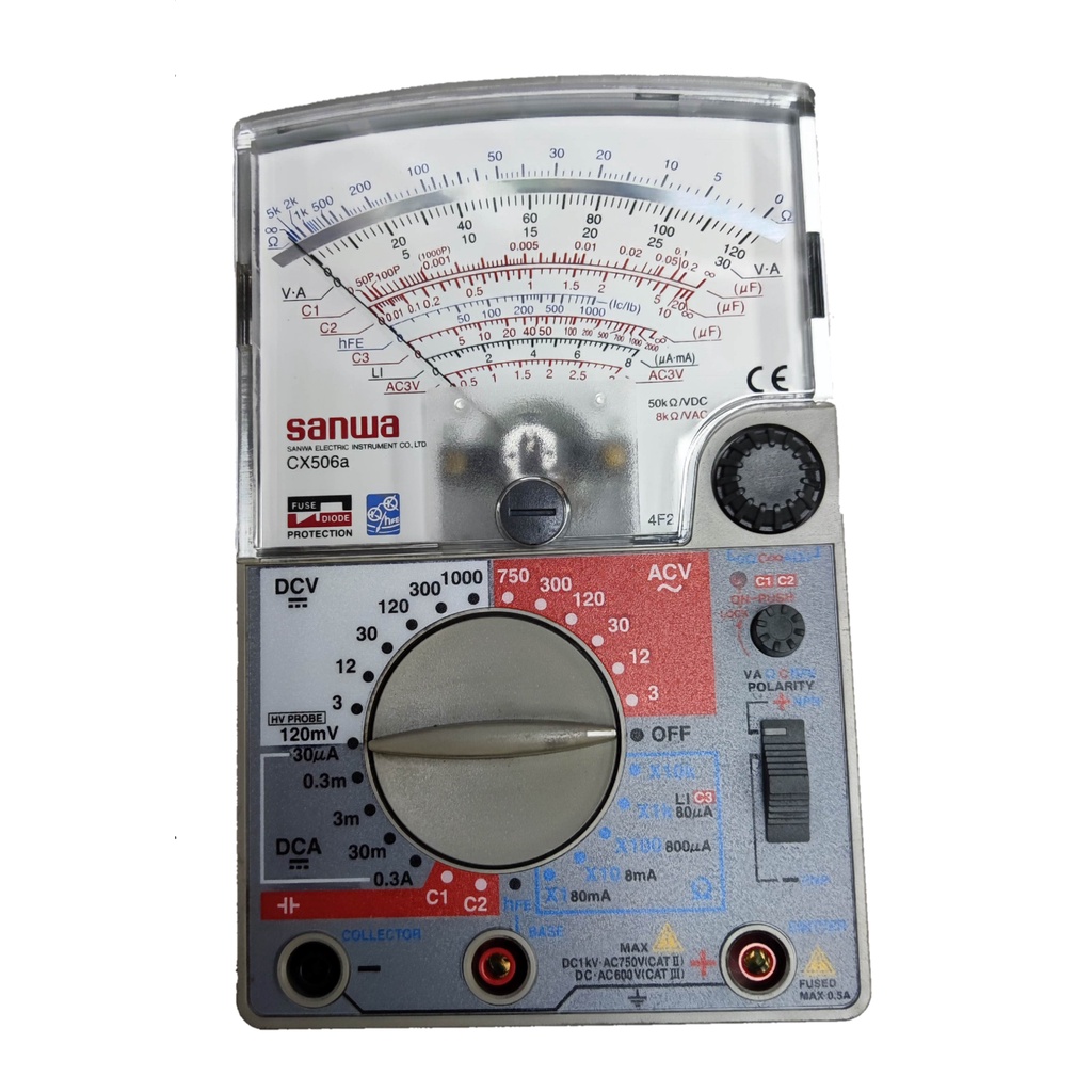 SANWA Analog Multi-Tester Capacitance Tester range up to 2000uF ...