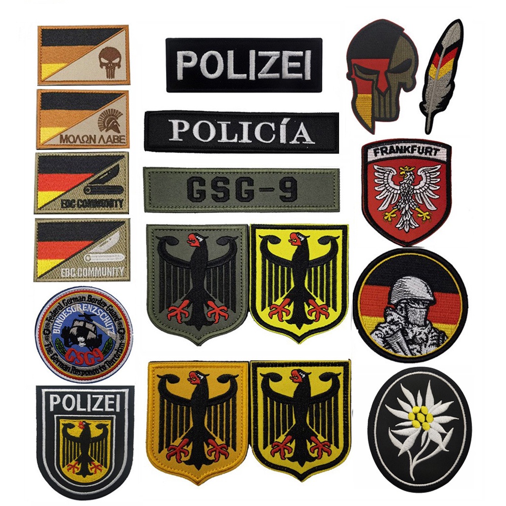 Military Fan Armband germany polizei patches German Eagle Shield Morale ...