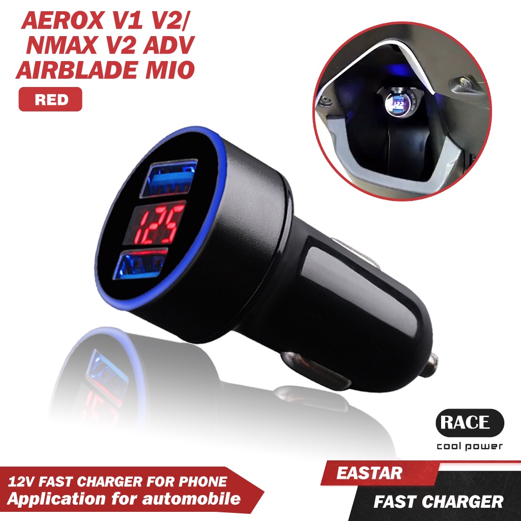 Aerox V1V2 and Nmax V2 Adv, Gravis ,airblade Mio Gear Car Phone Charger ...
