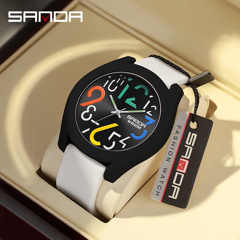 Sanda Colorful Removable Strap Sports Waterproof Fashion Digital Large ...