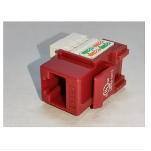 Belkin Cat6 Outlet Device Red CAT 6 I/O Device - CAT6I/ORED-BELKIN ...