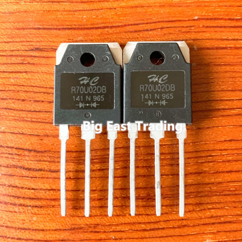 2PCS R70U02DB 70A 200V welding machine fast recovery diode TO-3P ...