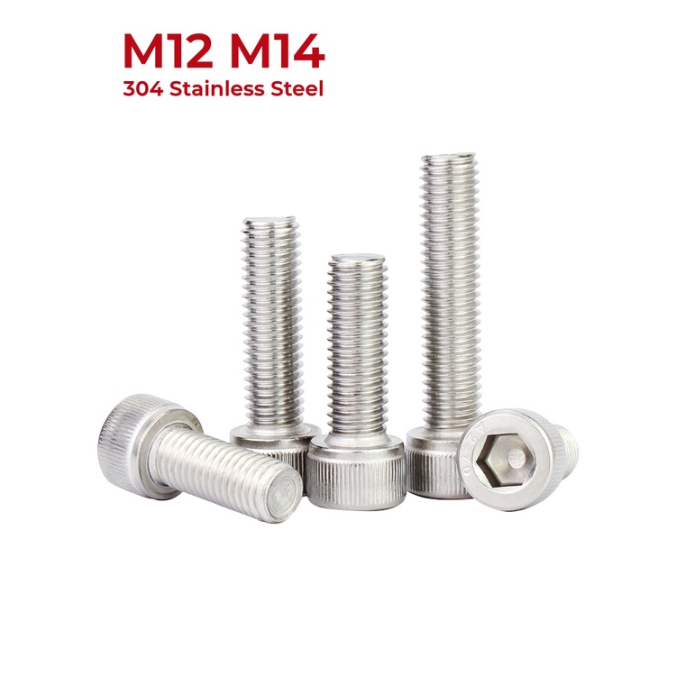 M12 M14 Din912 304 Stainless Steel A2 70 Cup Head Hexagon Hex Socket