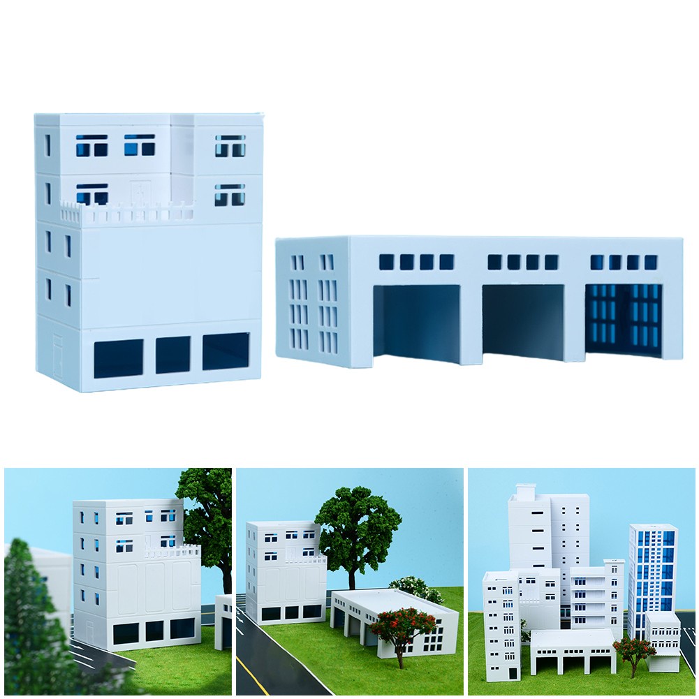 Model Railway Garage Apartment Building Model N Scale Building 1:150 ...
