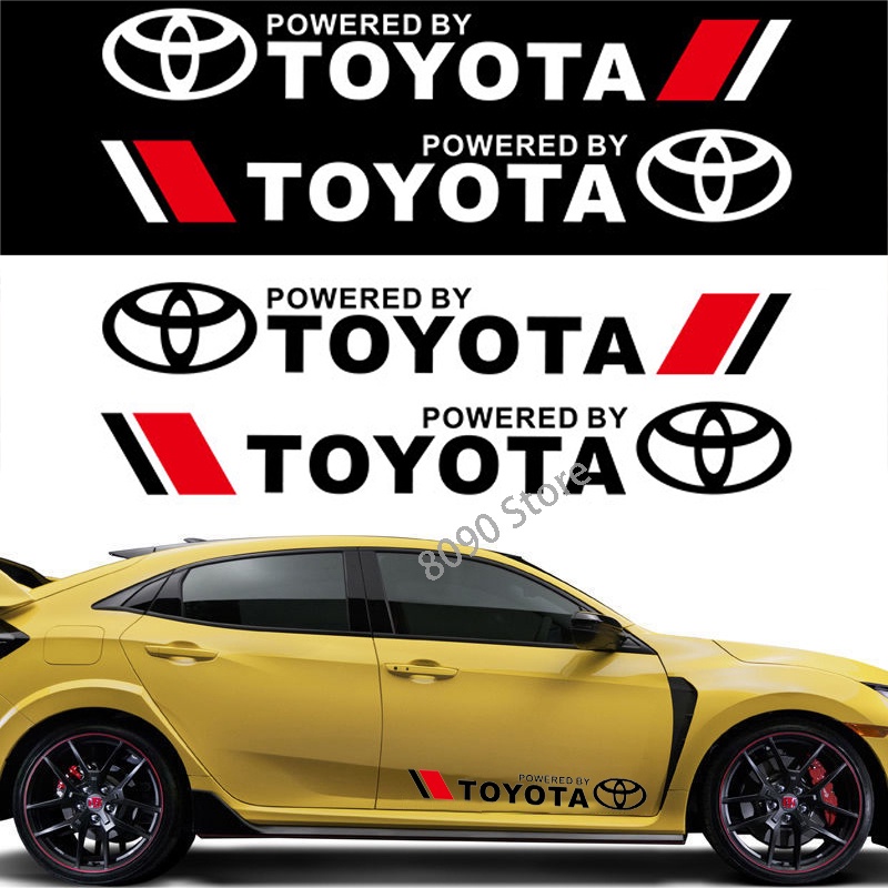 2pcs/set Modified PVC Car Body Side Cover Scratches Emblem Sticker Auto ...