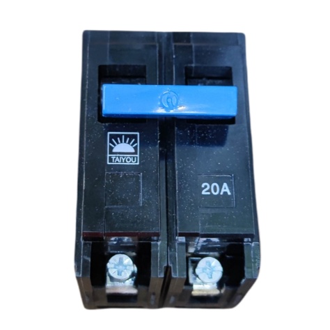 Taiyou Circuit Breaker 20A 2 Pole Plug-in Type, Circuit Breakers - DZ12 ...