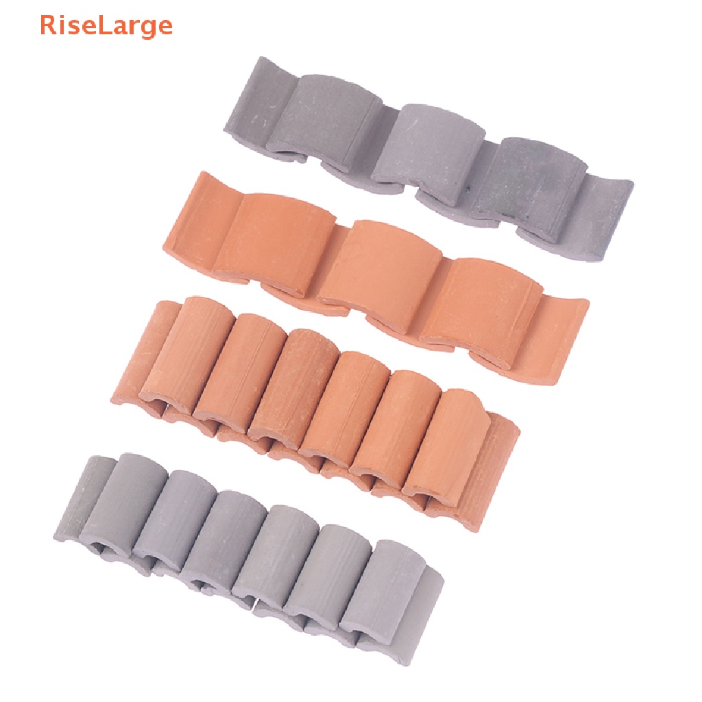 [RiseLarge] 60Pcs Mini Roof Tiles For Landscaping Miniature Tiles For ...